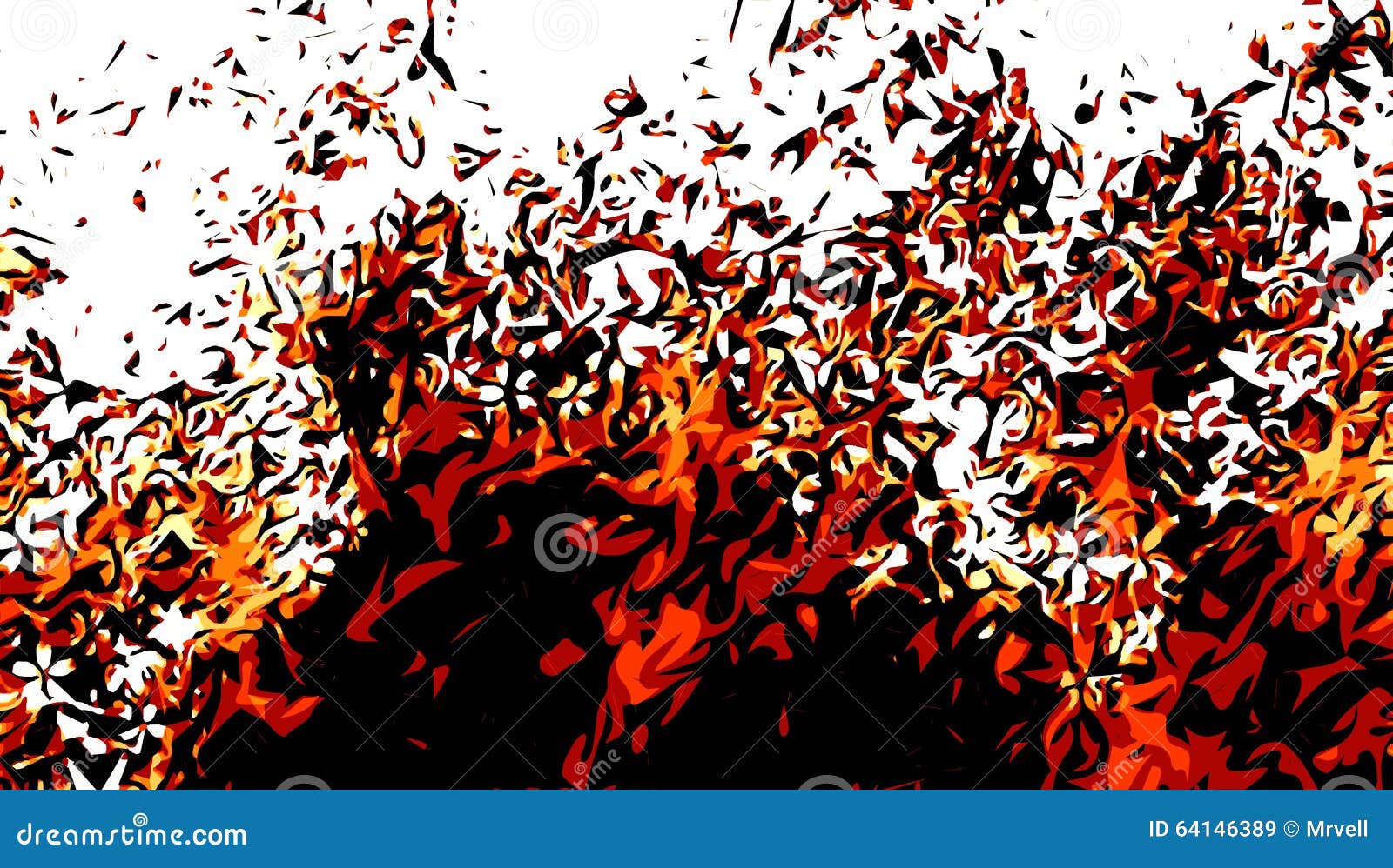 Red Hot Fire Abstract Pattern Stock Illustration - Illustration of ...