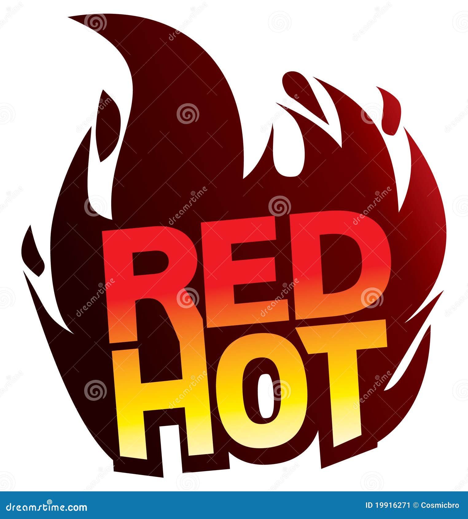 Red Hot flame logo icon stock vector. Illustration of orange - 19916271