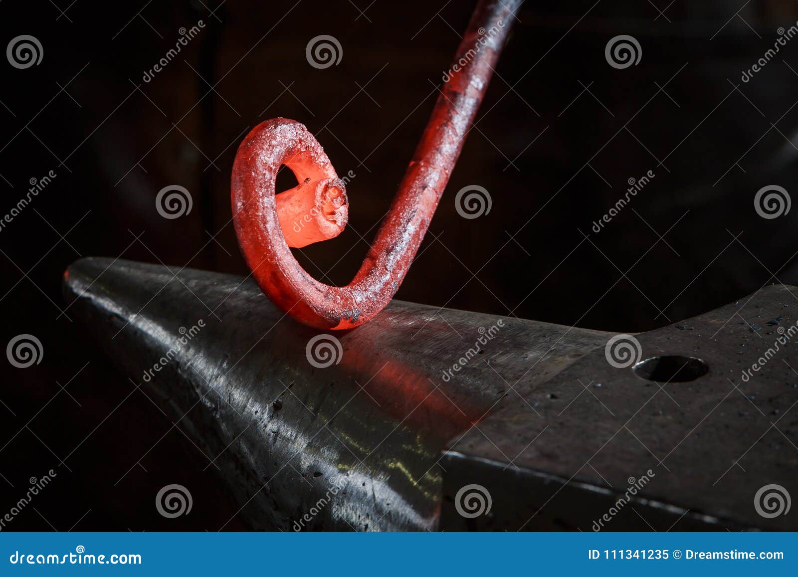 Red-hot Glands in the Work of a Blacksmith Stock Image - Image of metal ...