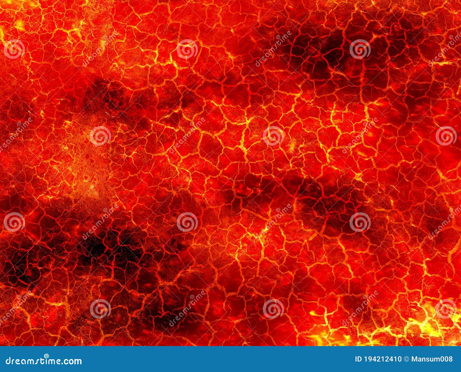 Red Hot Lava Pattern Background Stock Illustration - Illustration of ...