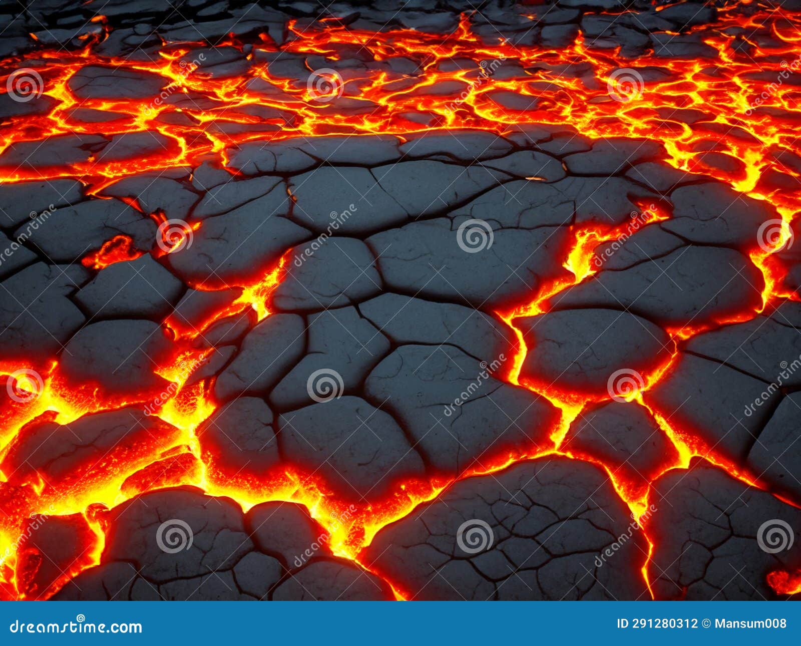 Red Hot Lava Texture, 3d Render Stock Illustration - Illustration of ...