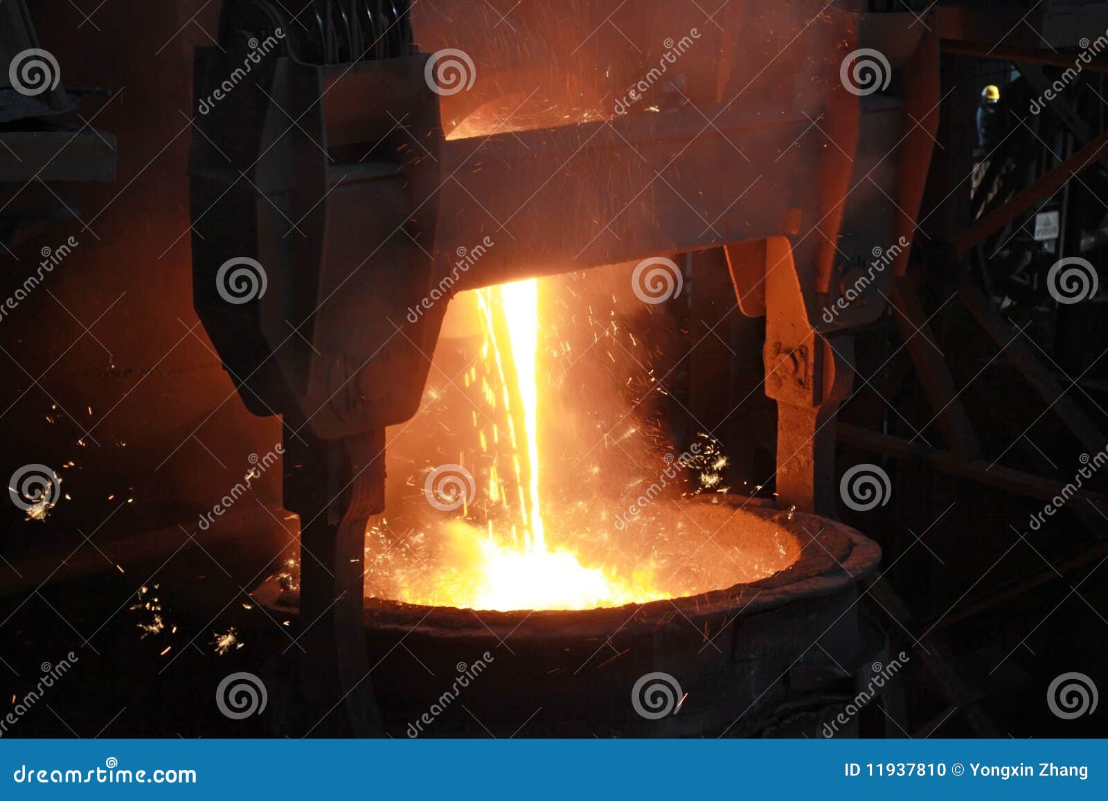 Red-hot molten steel stock photo. Image of manufacturing - 11937810