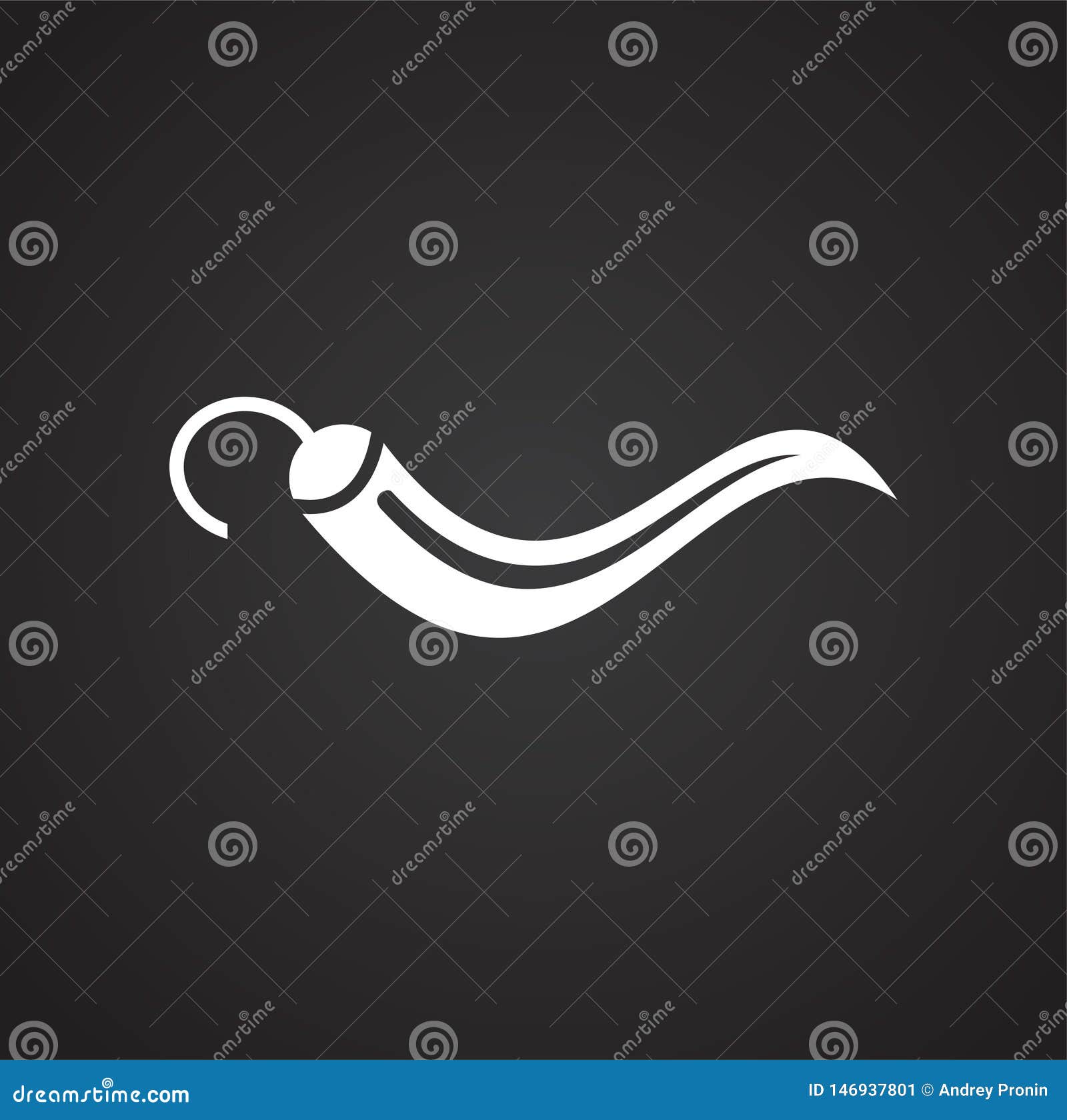 Red Hot Pepper Icon on Background for Graphic and Web Design. Simple ...