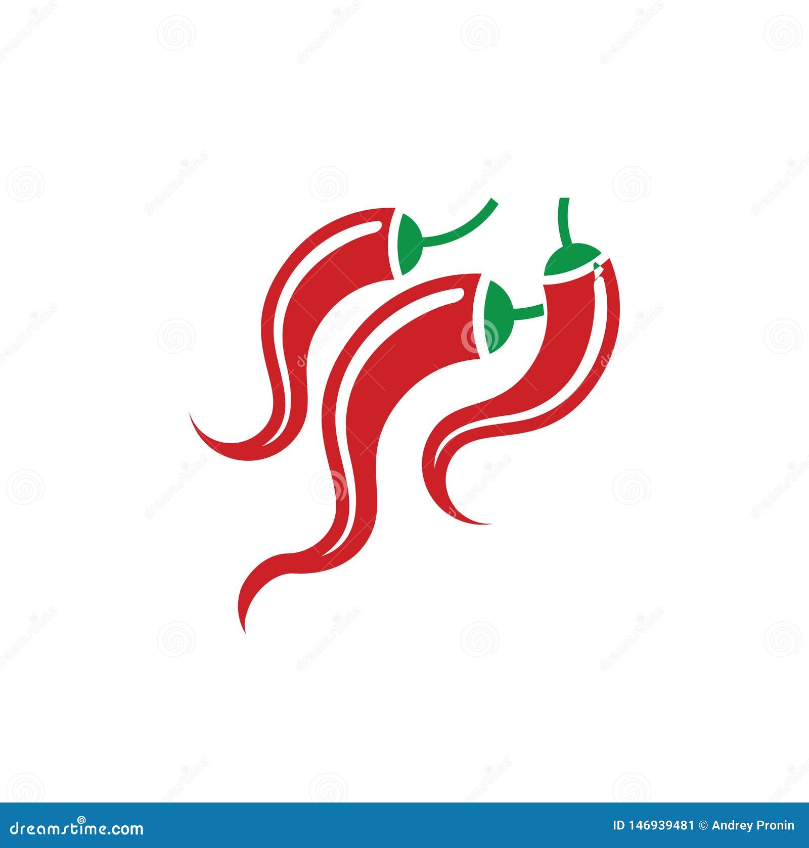 Red Hot Pepper Icon on Background for Graphic and Web Design. Simple ...
