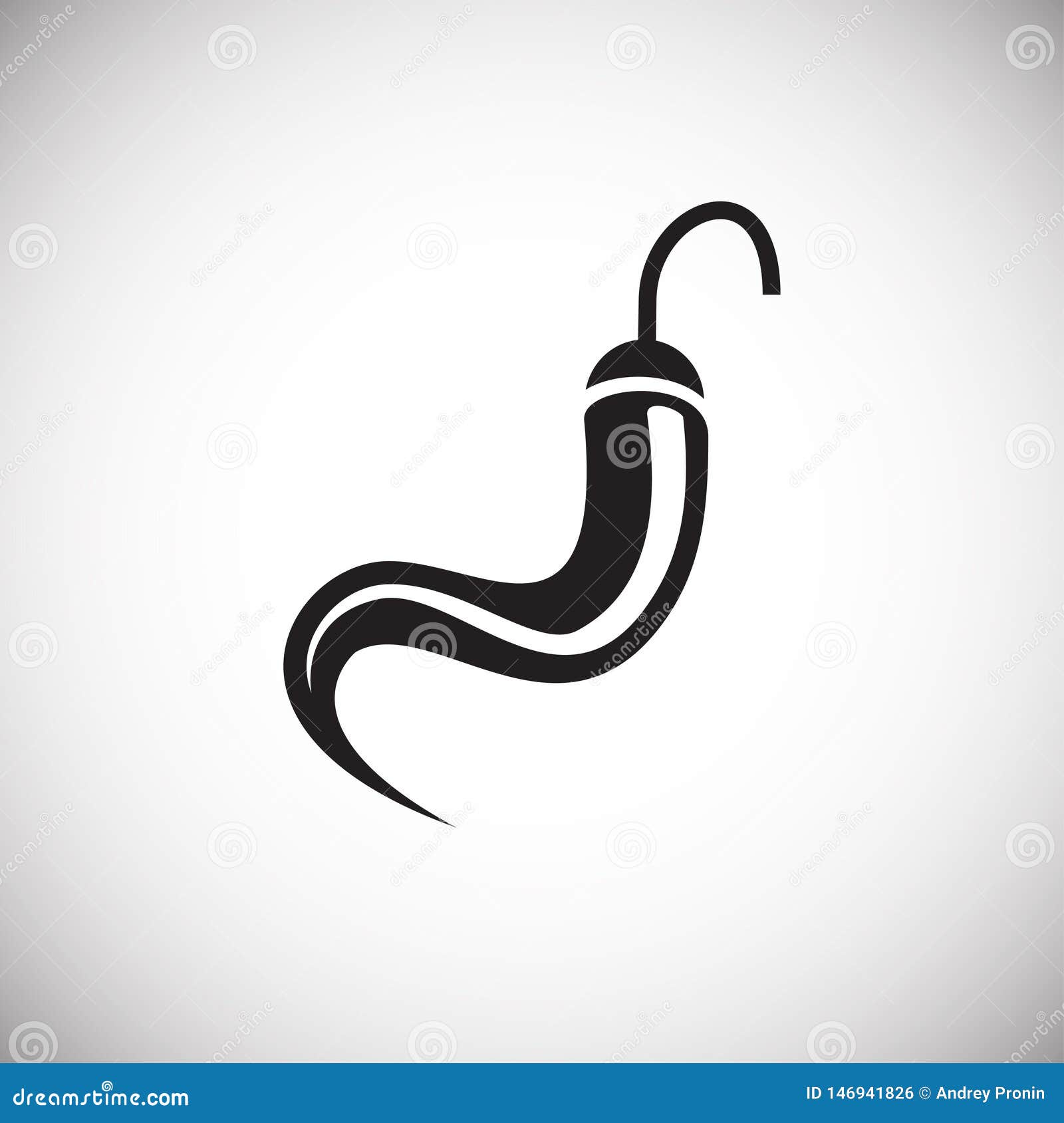 Red Hot Pepper Icon on Background for Graphic and Web Design. Simple ...