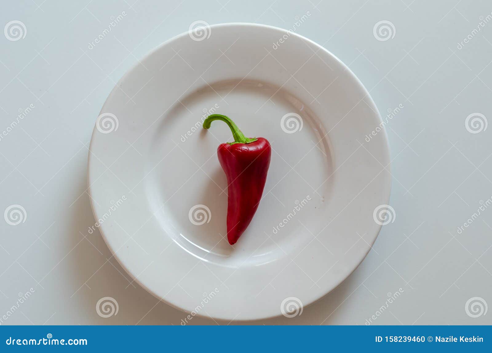 Red hot pepper stock photo. Image of plate, arranged - 158239460