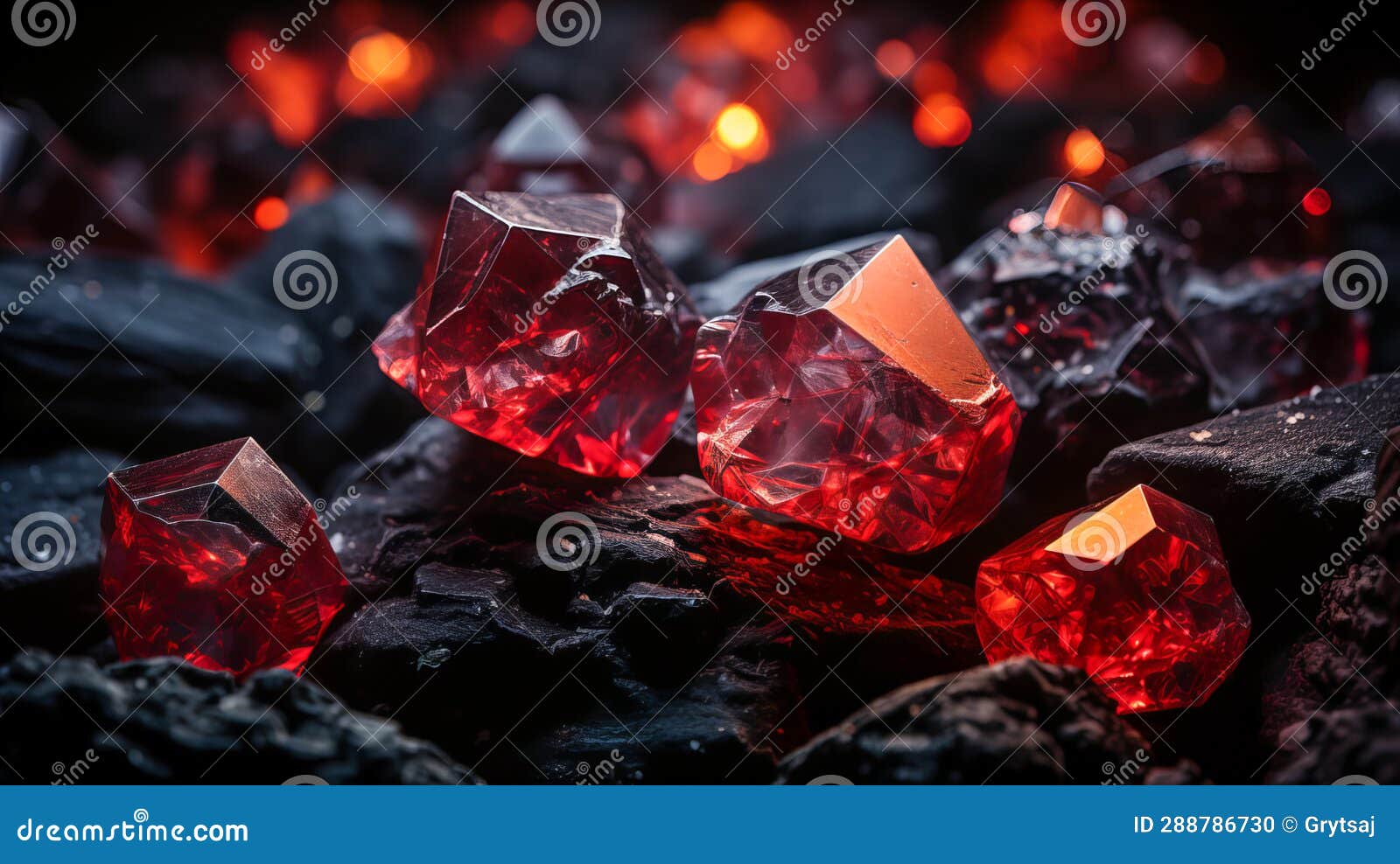 Red-hot Pieces of Coal on a Dark Background Stock Illustration ...