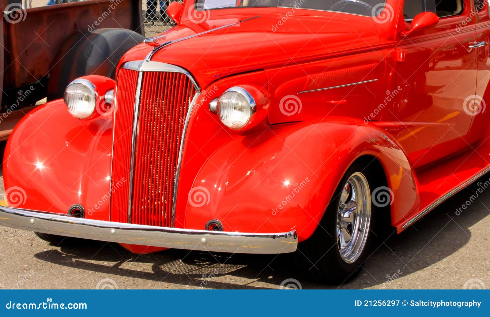Red Hot Rod II stock image. Image of sparkle, headlights - 21256297