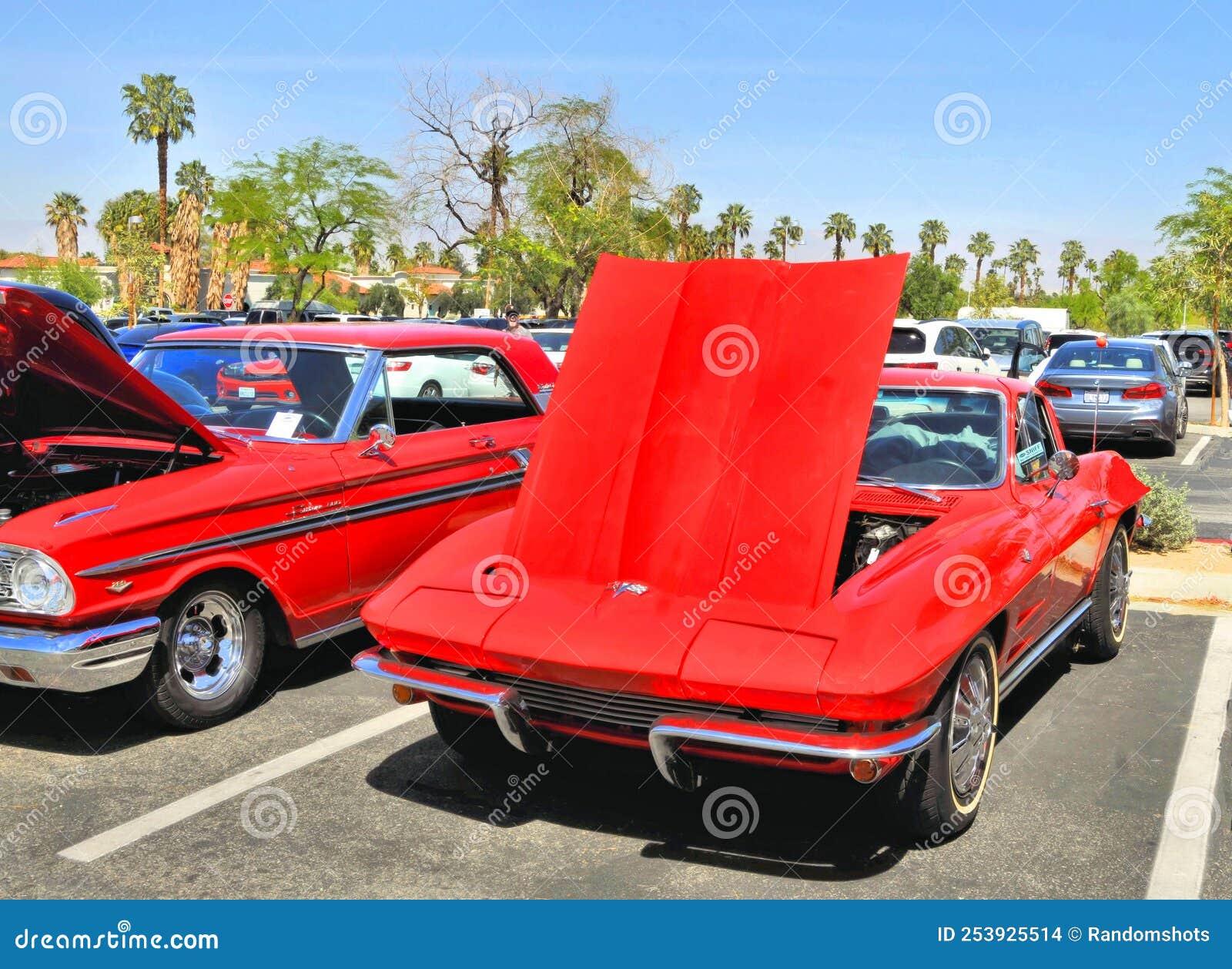 Red Hot Second Generation Corvette Stingray Stock Photo - Image of ...