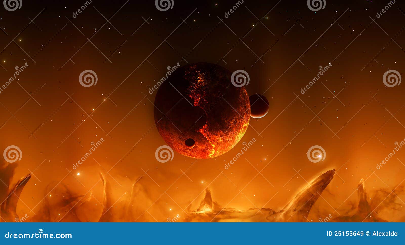 Red hot space world stock illustration. Illustration of star - 25153649
