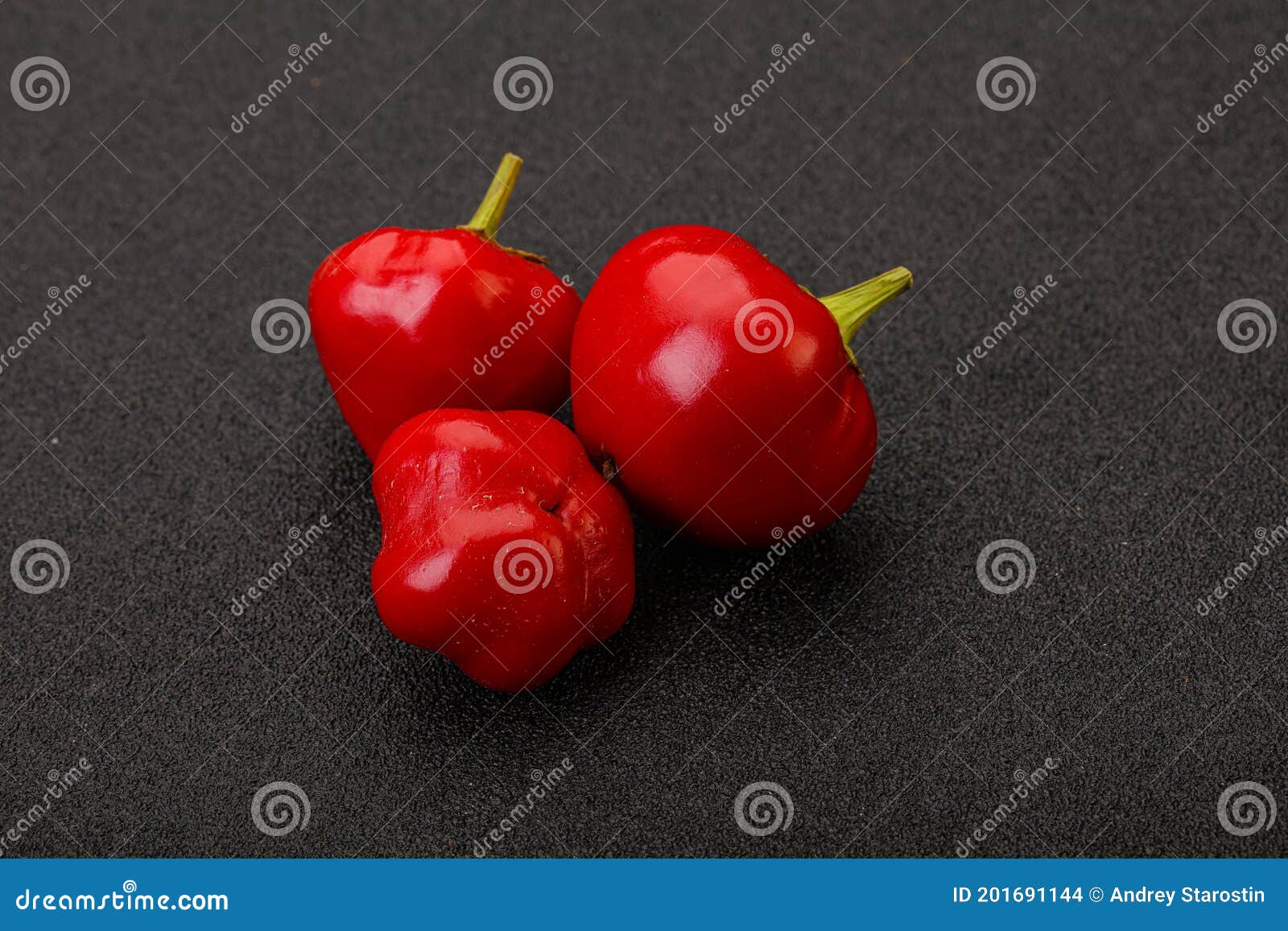 Red Hot Spicy Cherry Pepper Stock Photo - Image of chilli, fruit: 201691144