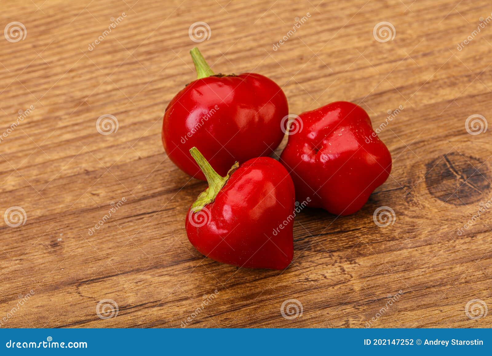 Red Hot Spicy Cherry Pepper Stock Photo - Image of harvest, natural ...
