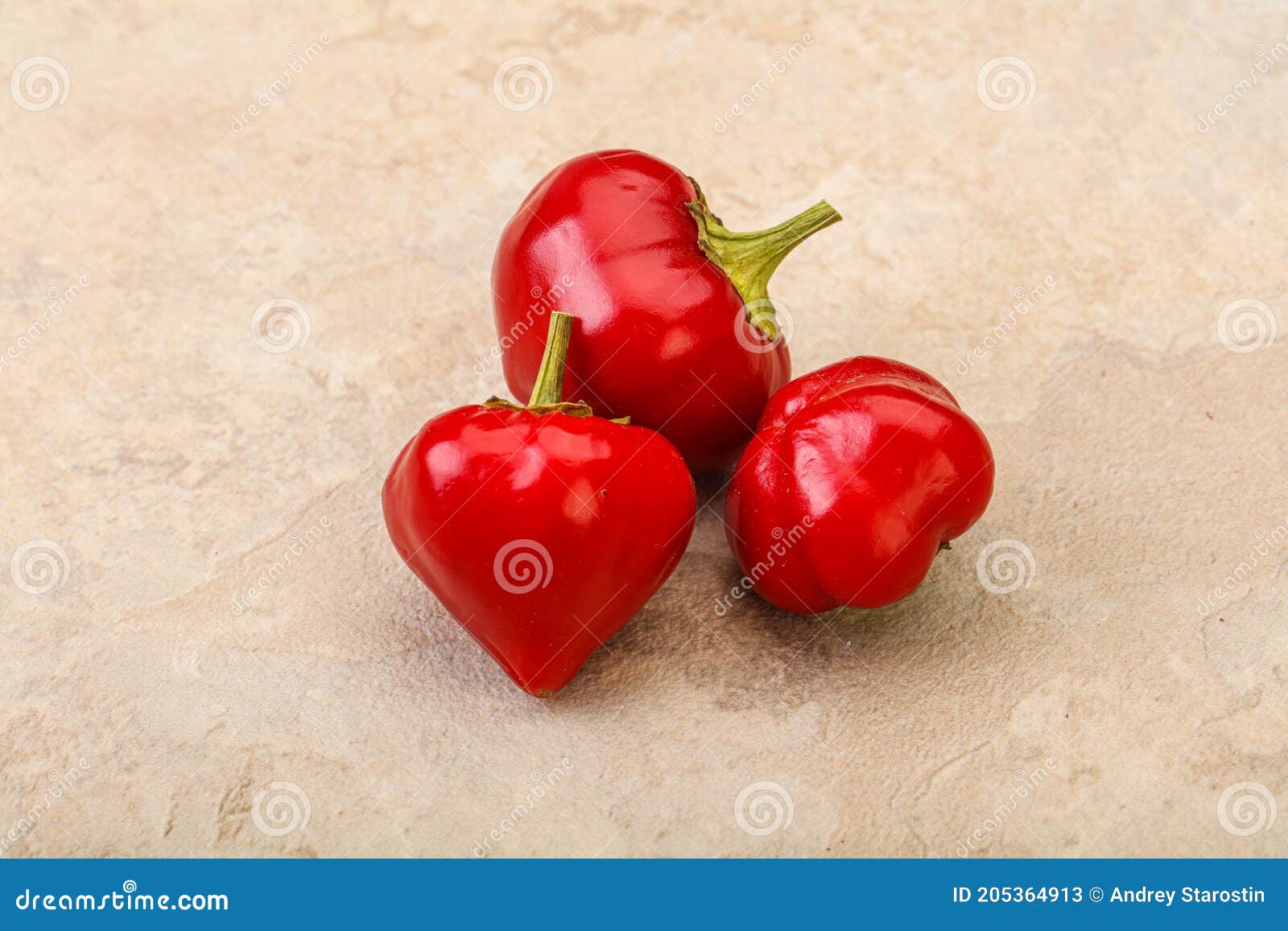 Red Hot Spicy Cherry Pepper Stock Image - Image of sweet, chili: 205364913