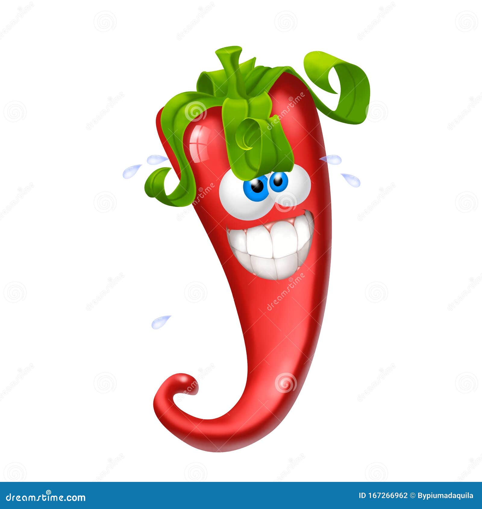 Red Hot Spicy Mexican Chilli Pepper, Stock Illustration - Illustration ...