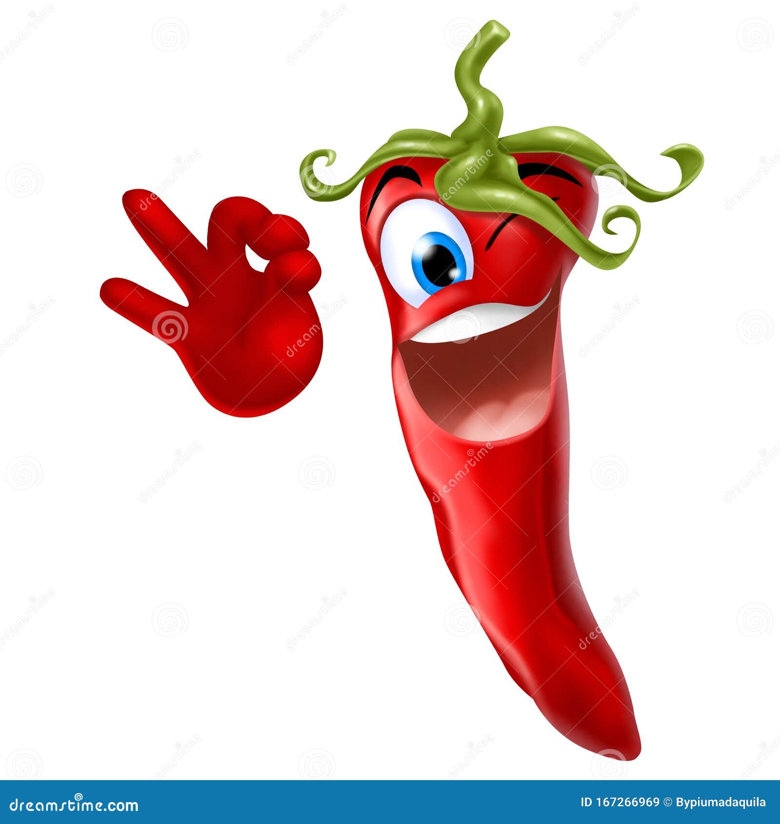 Red Hot Spicy Mexican Chilli Pepper, Stock Illustration - Illustration ...