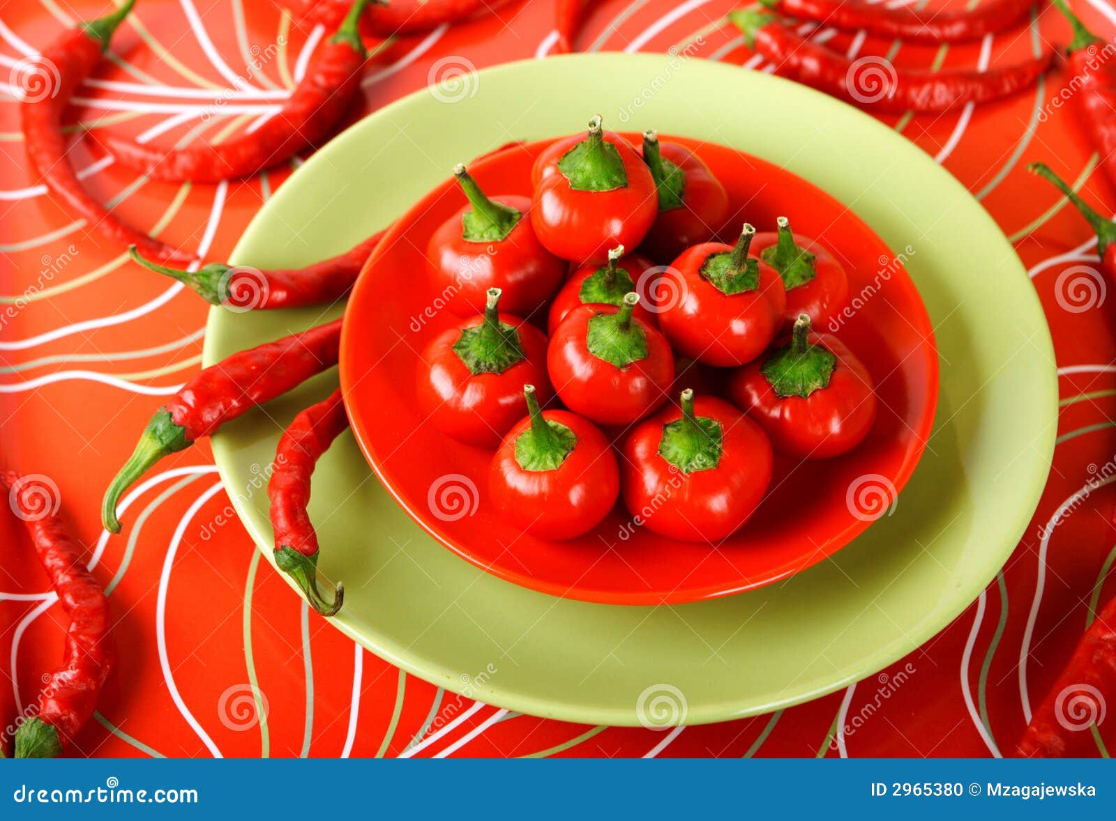Red hot spicy peppers stock photo. Image of burn, flavoring - 2965380