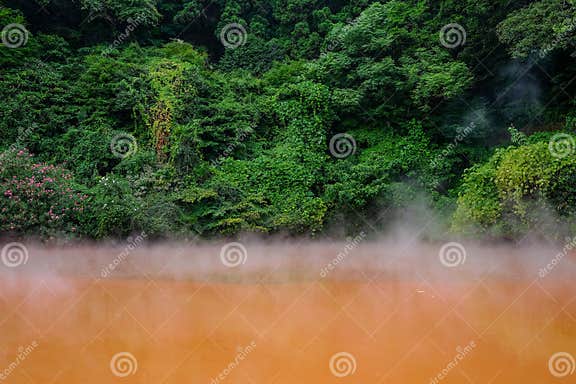 Red hot spring stock photo. Image of springs, stay, city - 92324436