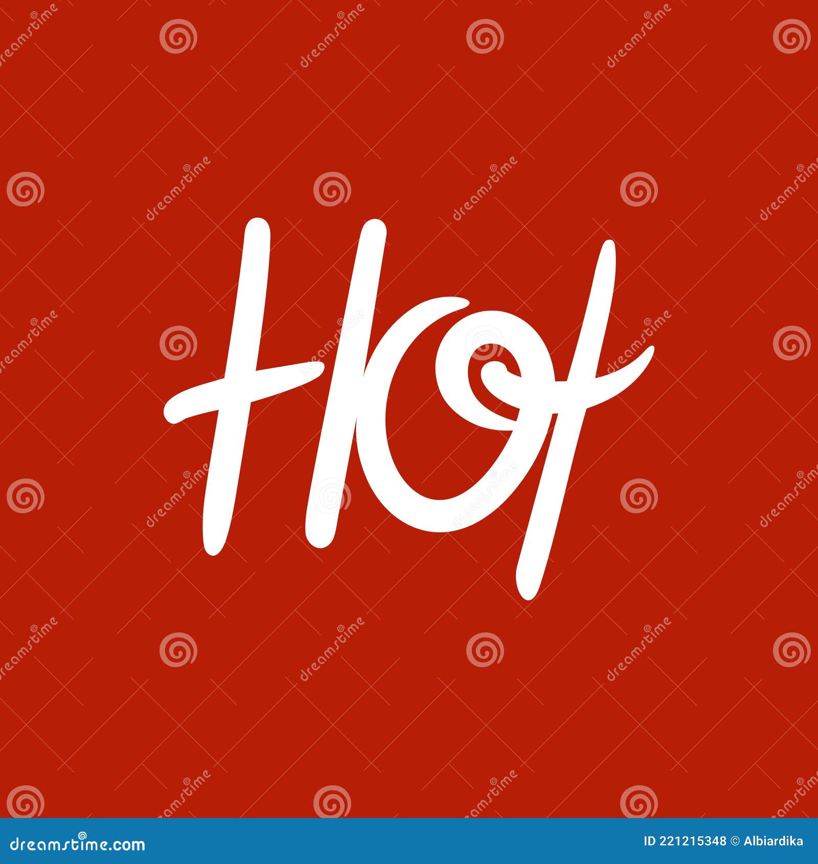 Red Hot Text Design Graphic Vector Stock Vector - Illustration of color ...