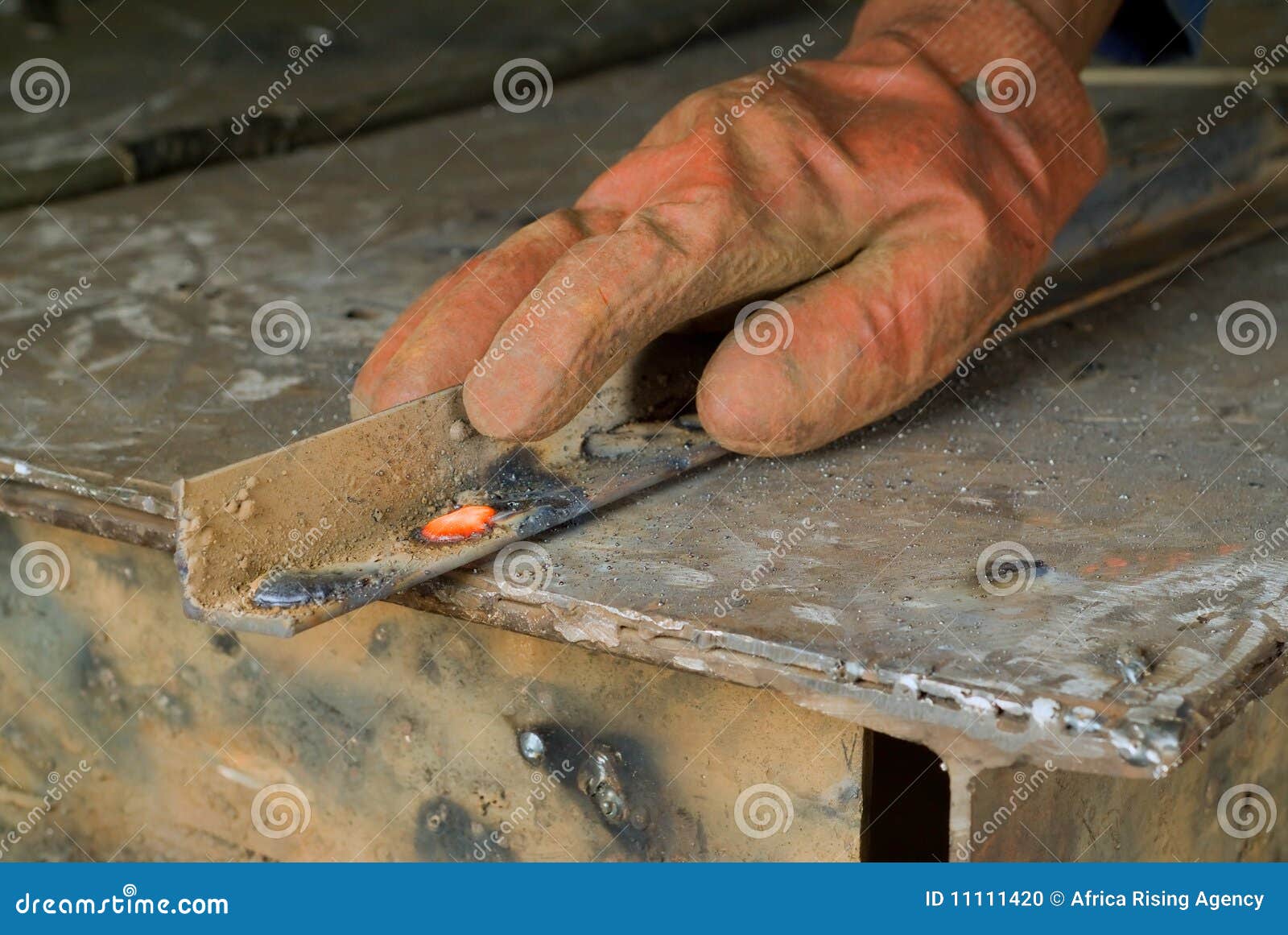 Red hot welding metalwork stock photo. Image of manufacturing - 11111420
