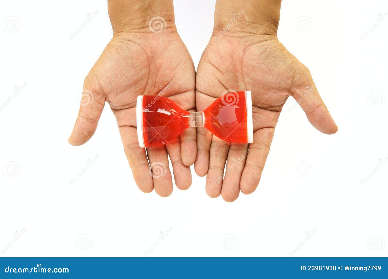 Red Hourglass stock photo. Image of glass, hourglass - 23981930