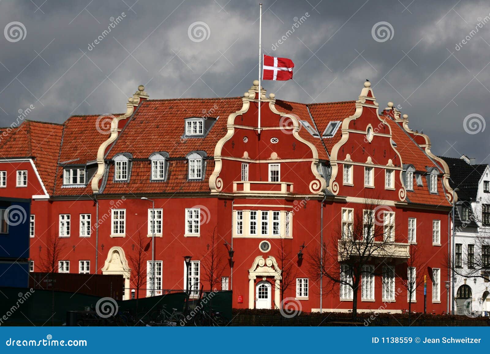 Red house stock image. Image of beautiful, dark, attraction - 1138559