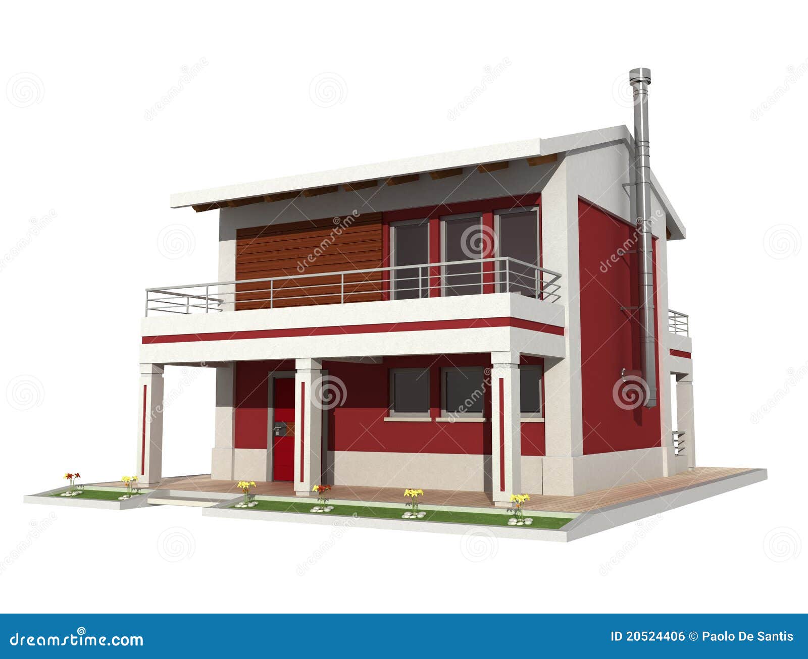 Red House stock illustration. Illustration of property - 20524406