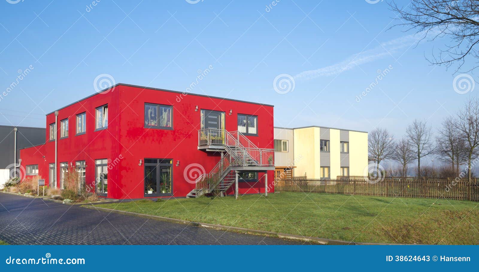 Red house stock image. Image of square, habitation, dwelling - 38624643