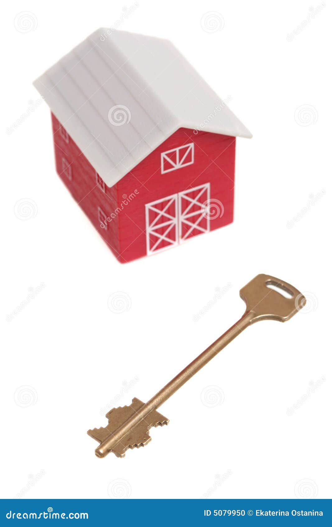 The Red House And Key From The House Picture. Image: 5079950