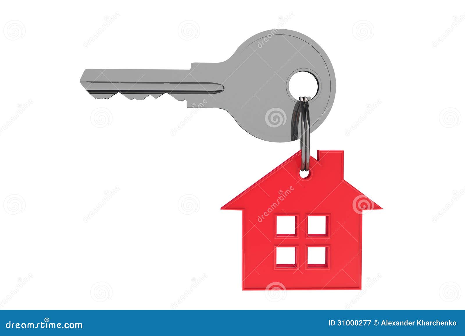 Red House With Key Royalty Free Stock Photography - Image: 31000277