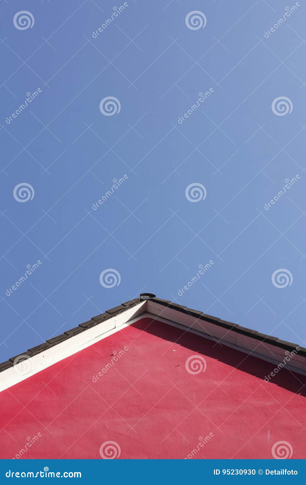 Red House Wall, Gable, Roof Stock Photo - Image of bremen, house: 95230930