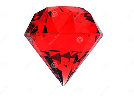 Red huge ruby gem stock illustration. Illustration of single - 36329527