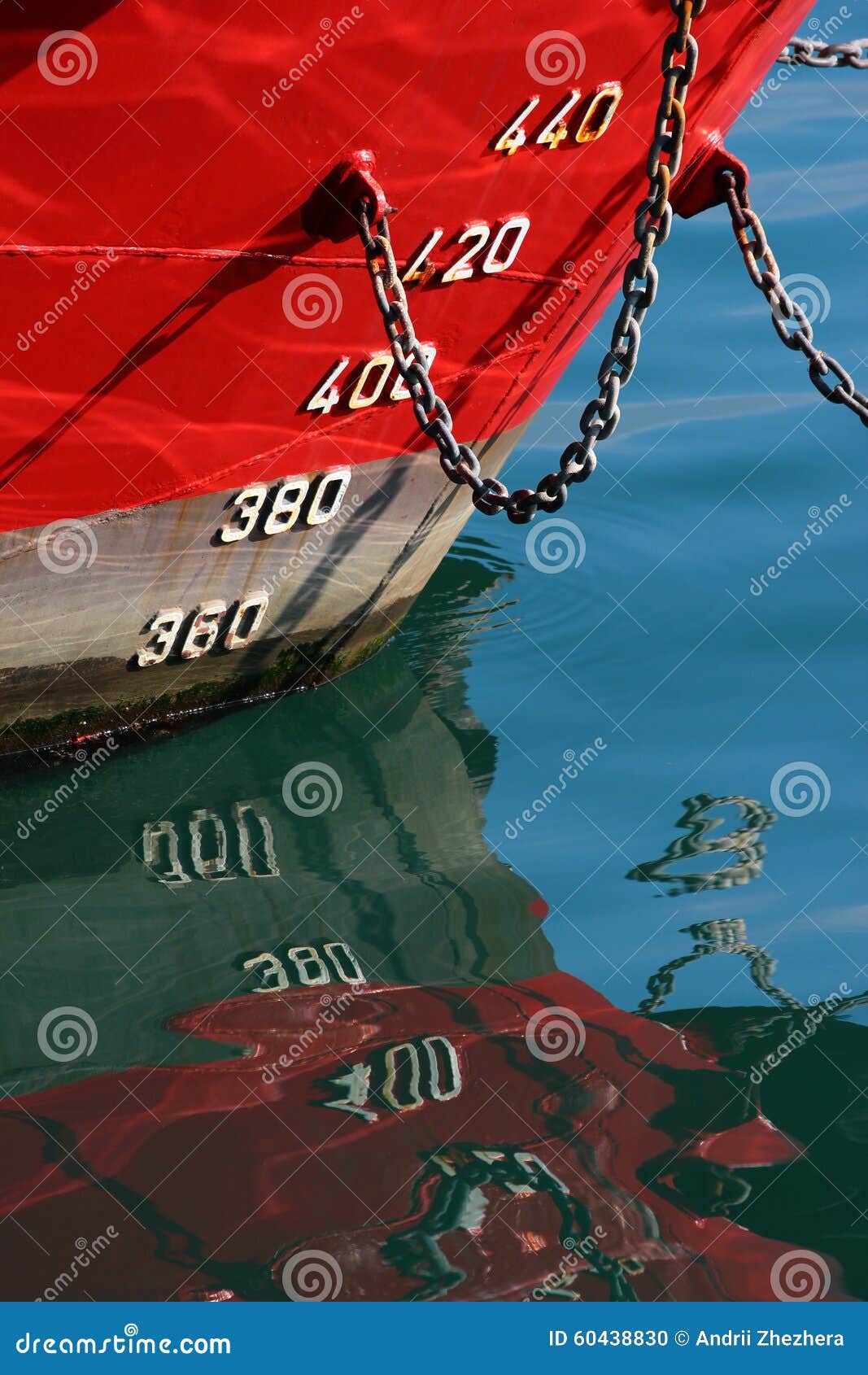 Red hull of a ship stock photo. Image of ocean, detail - 60438830