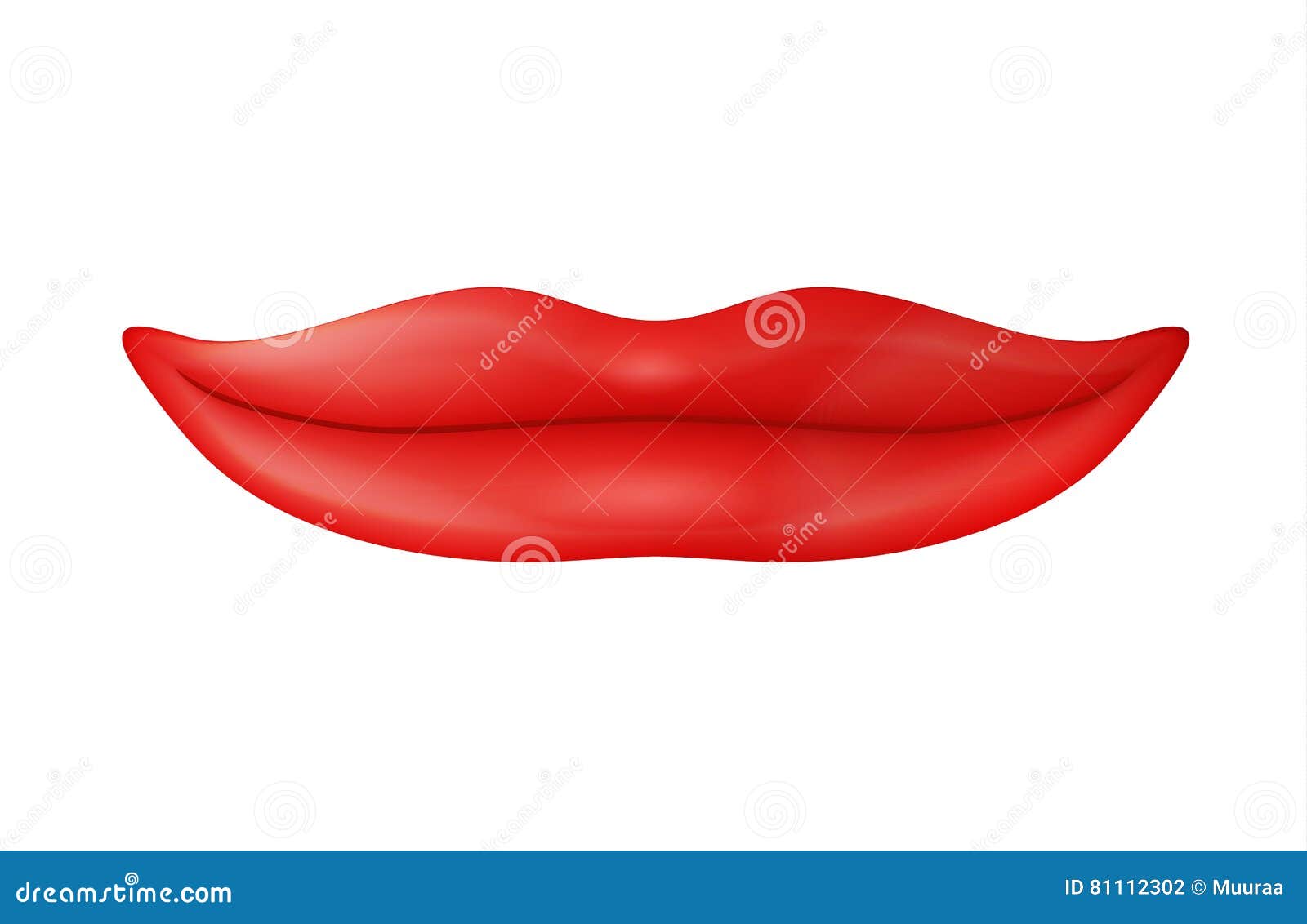 Human Lips Vector Illustration, Parts Of Woman Face. Graphic Element ...
