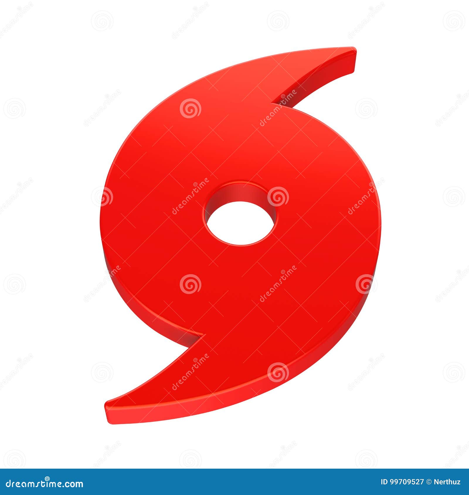 Red Hurricane Symbol On Dark Transparent Background Vector Illustration ...