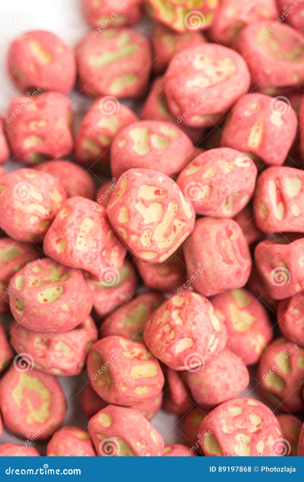 Red Hybrid Pea Seeds for Planting Over White Background Stock Photo ...