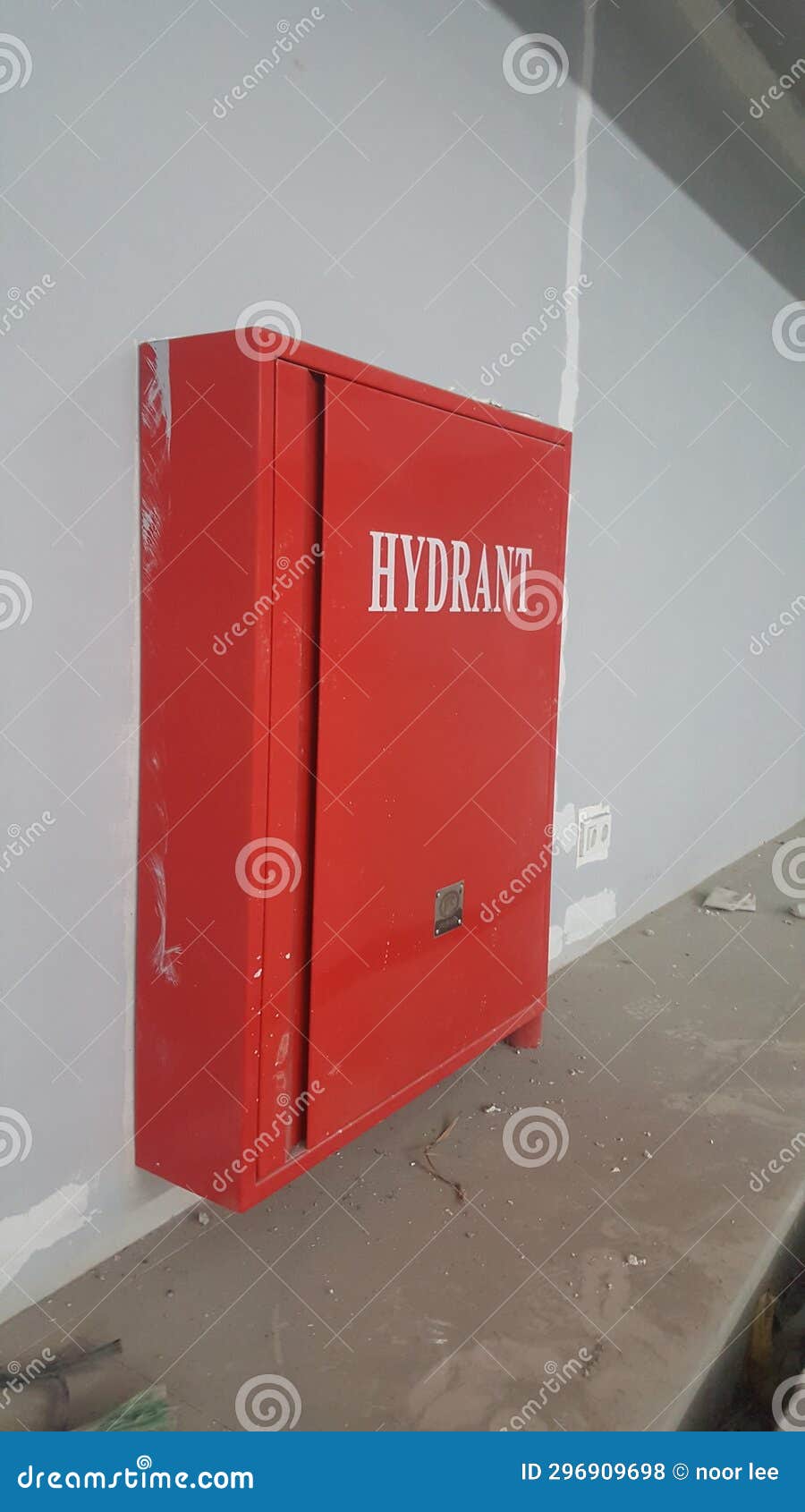 Red Hydrant Box As Fire Protection Stock Photo - Image of fire, symbol ...