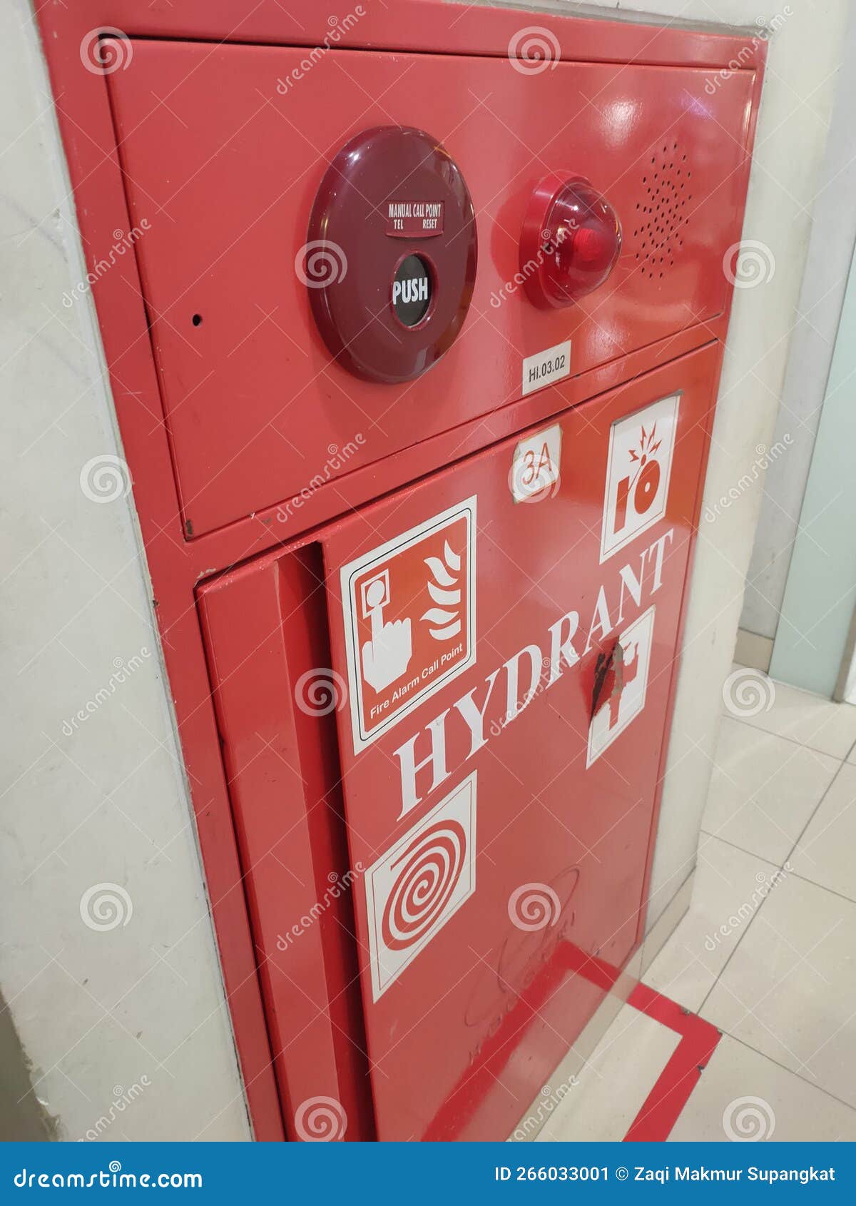 Red Hydrant in tower stock image. Image of main, tower - 266033001
