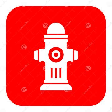 Red hydrant vector sign stock vector. Illustration of emblem - 103549033