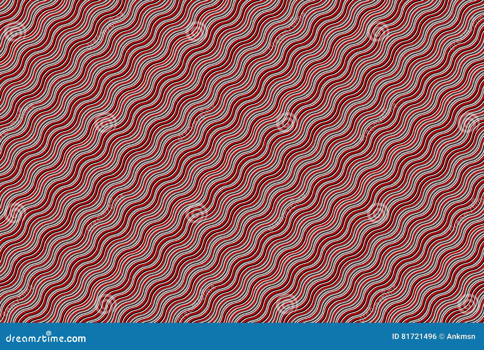 Red Hypnotic Wave Seamless Background Stock Vector - Illustration of ...