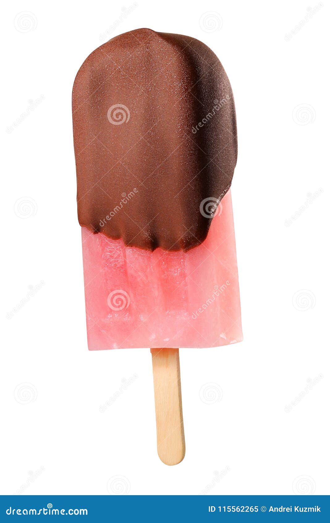 Red ice cream stock image. Image of isolated, cold, chocolate - 115562265