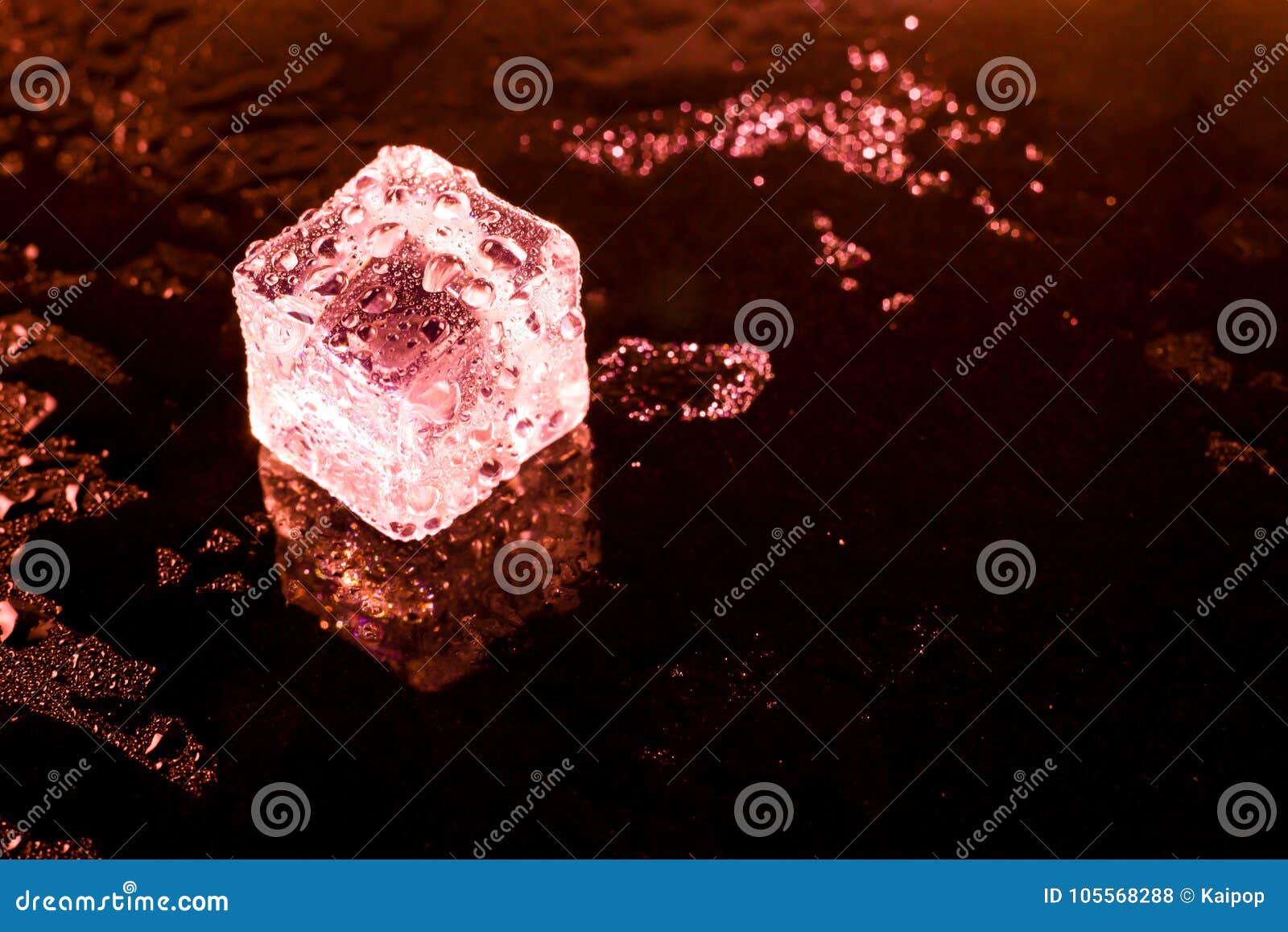 Red ice cubes stock photo. Image of gold, abstract, freeze - 105568288