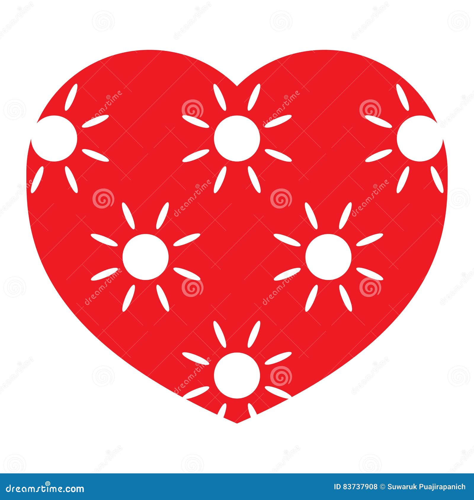 Red icon heart shape stock vector. Illustration of icon - 83737908