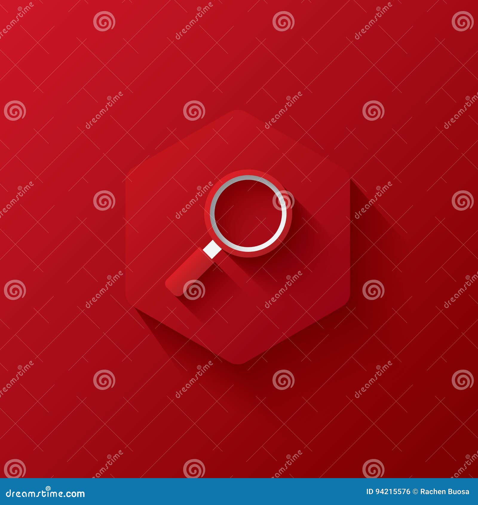 Red Icon on Red Hexagon,marketing,Three-dimensional Icon Stock Vector ...
