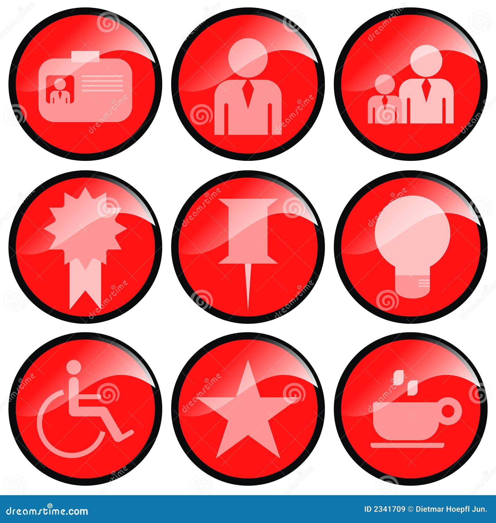 Red Icons stock illustration. Illustration of organizational - 2341709