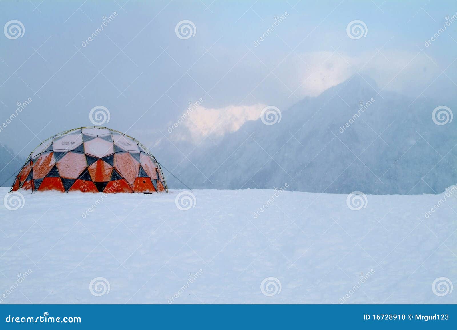 Red igloo stock photo. Image of shelter, frozen, frigid - 16728910