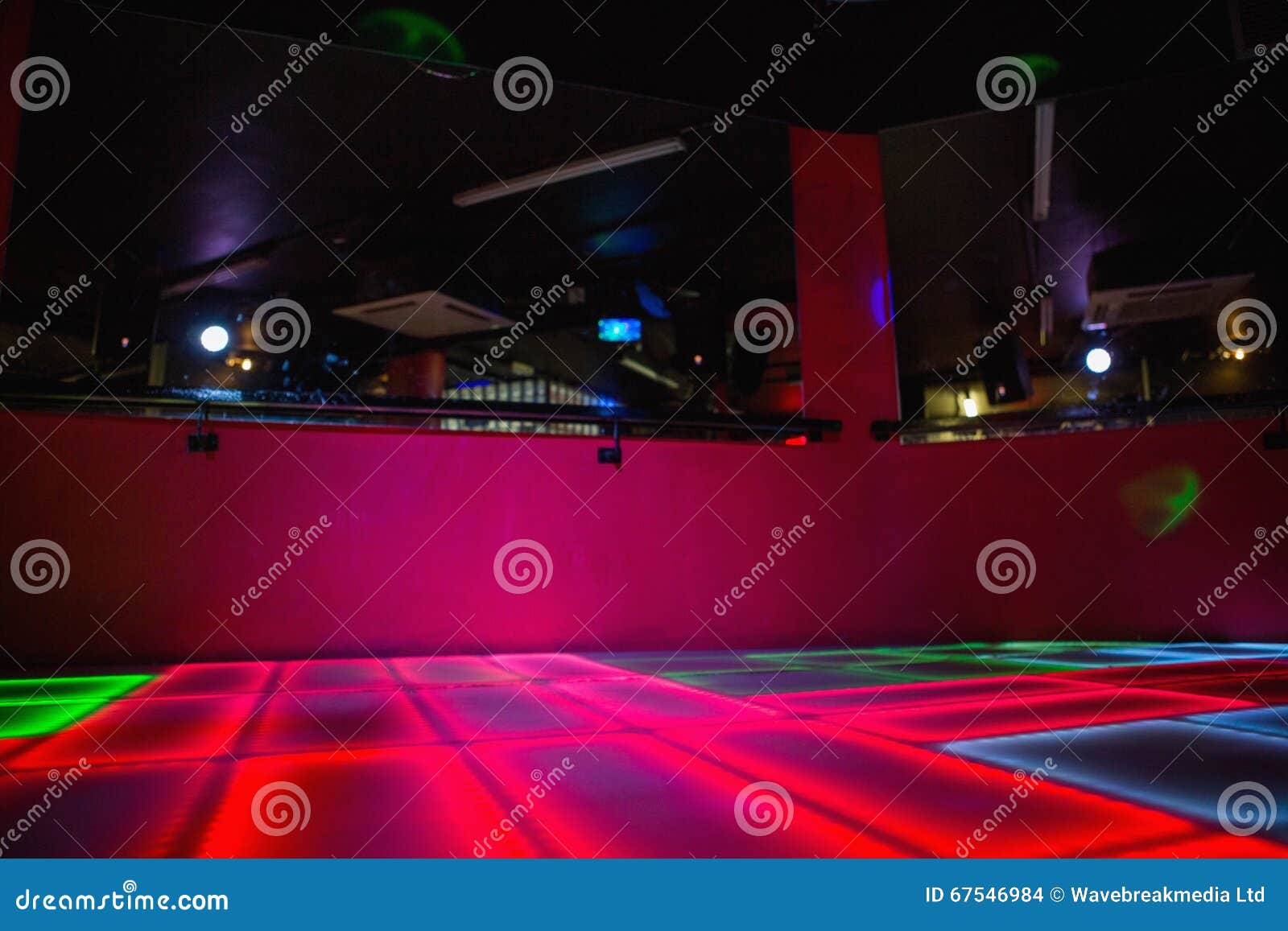 Red Illuminated Disco Dance Floor Stock Photo - Image of class ...