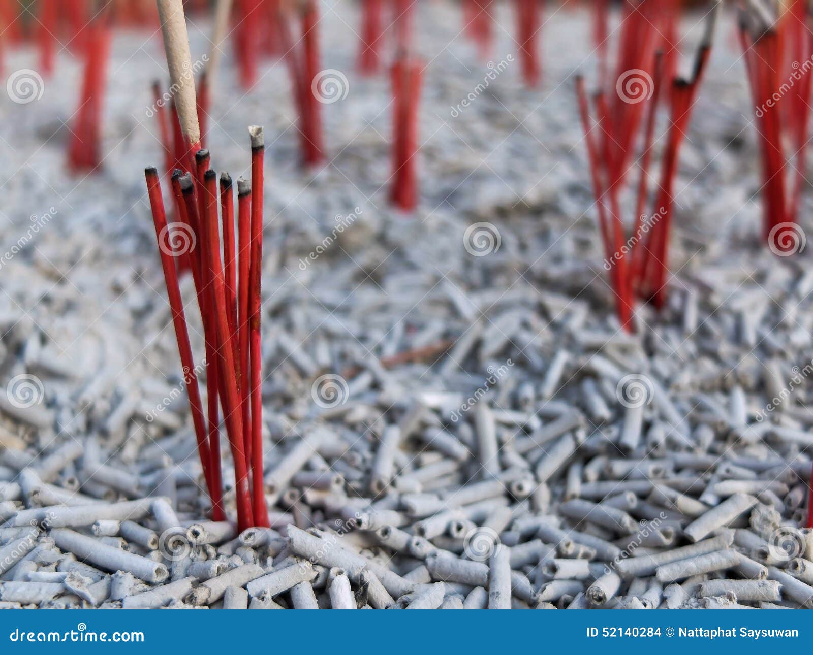The red incense stock photo. Image of pray, smell, gray - 52140284