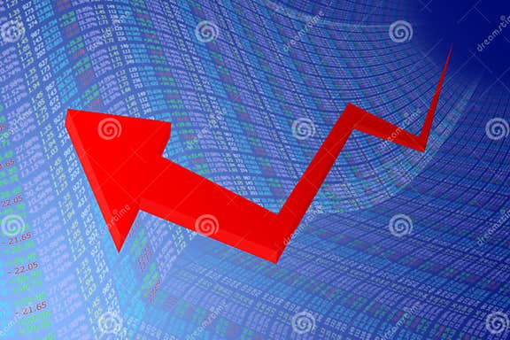 Red increase arrow stock illustration. Illustration of direction - 23619115