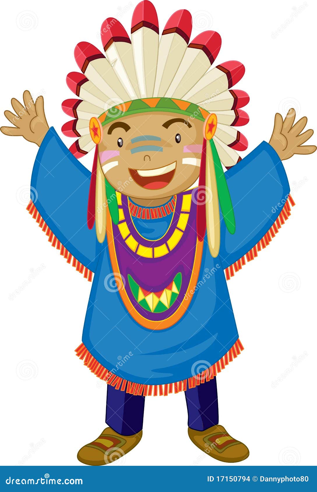 Red indian stock vector. Illustration of graphic, columbian - 17150794