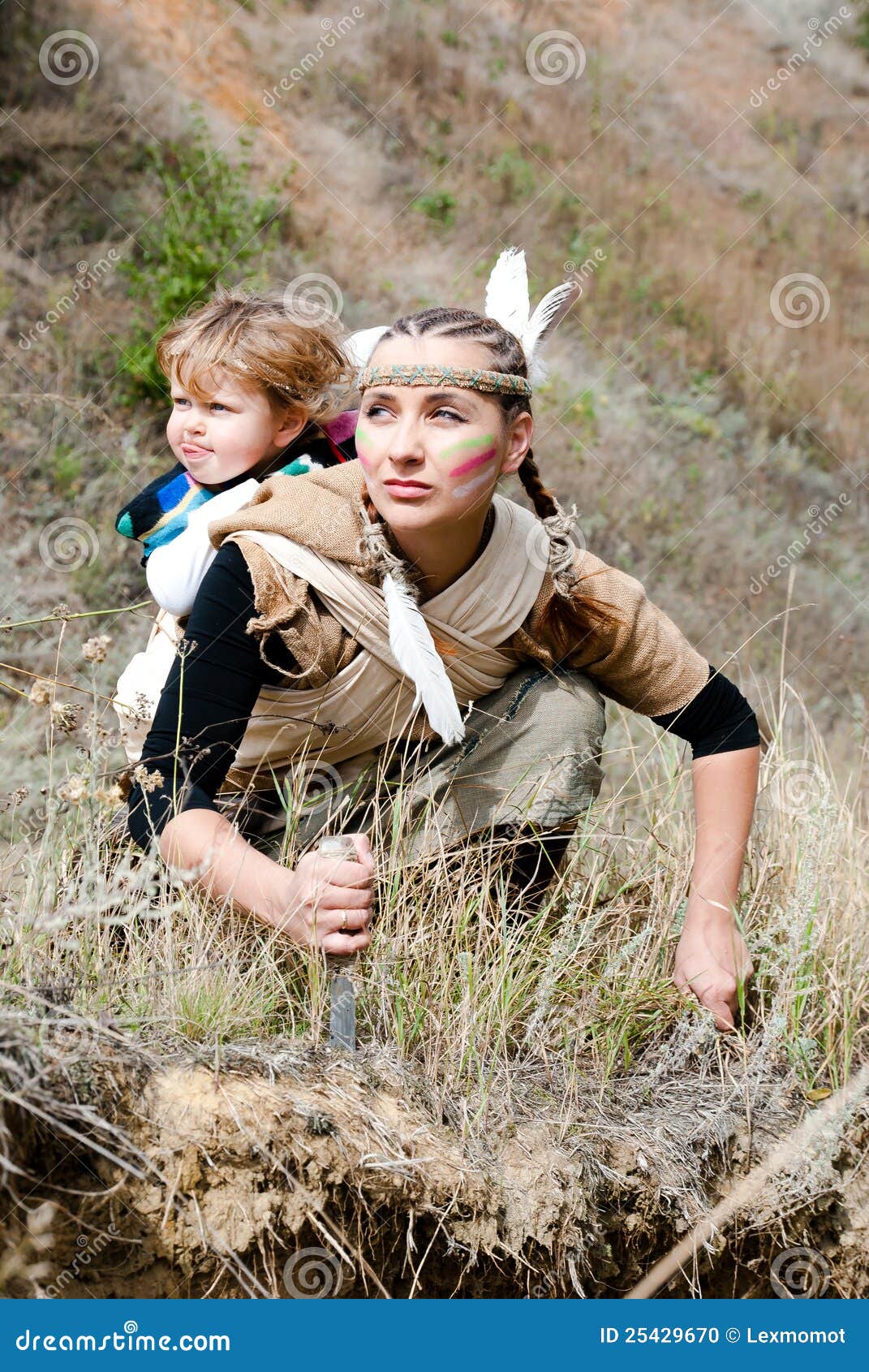 Red Indian girl stock photo. Image of race, traditional - 25429670